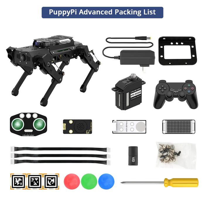 Jual PuppyPi Hiwonder Quadruped Robot with AI Vision Powered by Raspberry Pi ROS Open Source ...