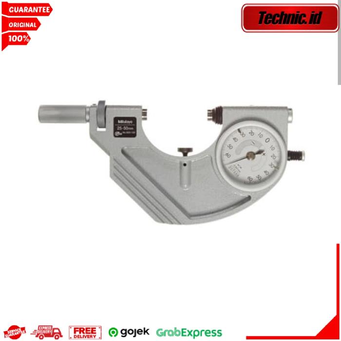 Jual Mitutoyo Dial Snap Meter 25-50/0,001 Mm 523-122 Permukaan Pengukur ...