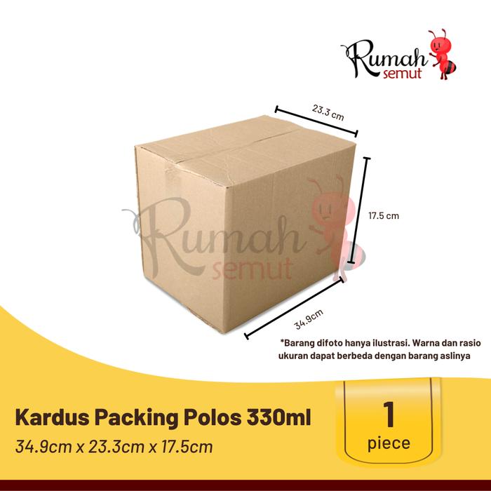 Jual Kardus Packing Polos Baru Ukuran Aqua 330ml 34.9x23.3x17.5 - Kota ...