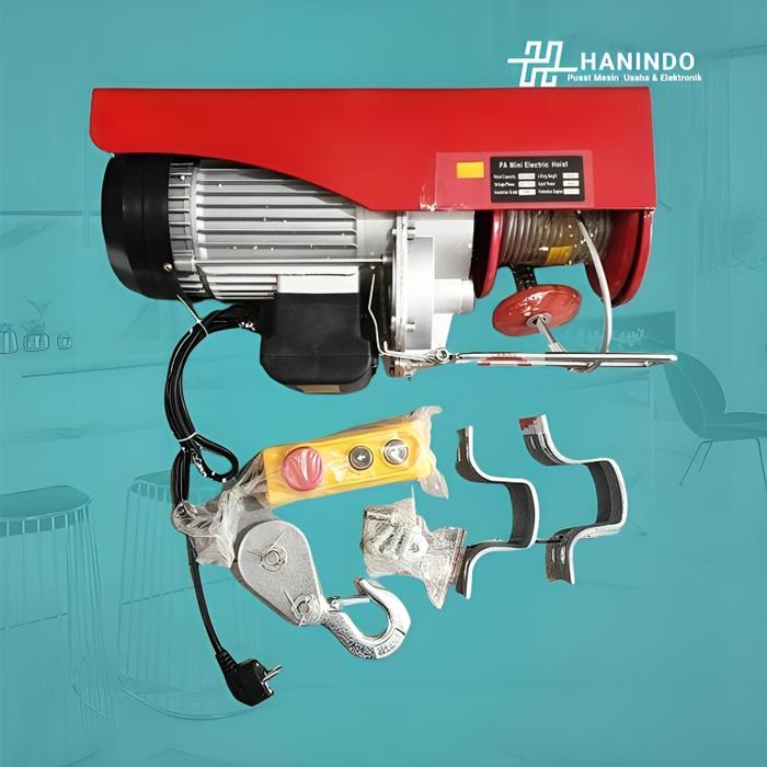 Jual Electric Chain Hoist Katrol Listrik Mini Sling 1000kg 1 Ton Domax ...