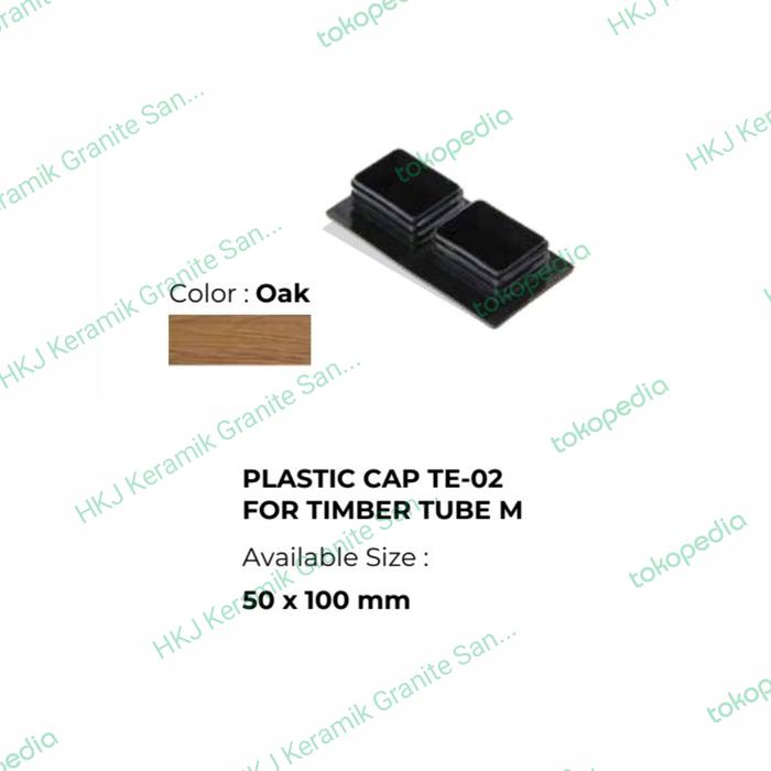 Jual Roshan Oak Plastic Cap TE-02 Timber Tube M Wall Cladding & Decking ...
