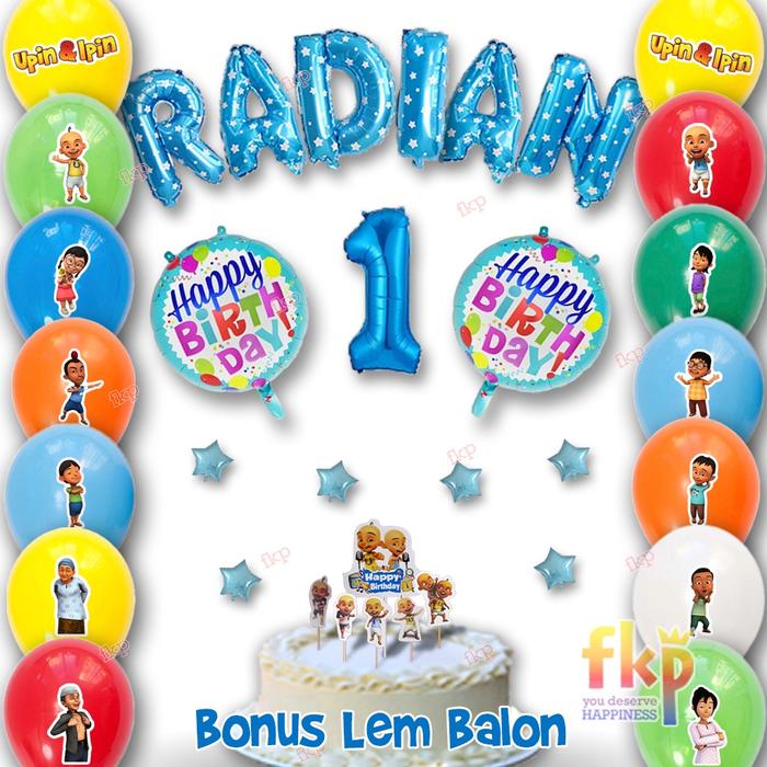 Jual FUN KIDS PARTY Paket Balon Upin Ipin / Paket HBD UpinIpin / Ulang ...