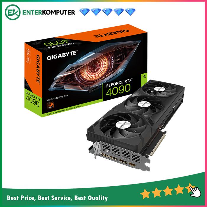 Gigabyte GeForce RTX 4090 24GB GDDR6X Windforce V2 - GV-N4090WF3V2-24GD ...