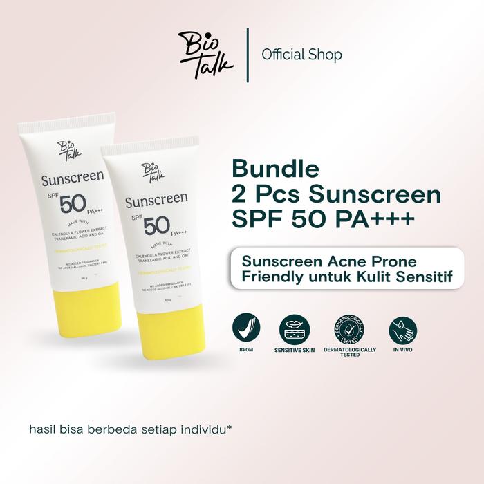 Promo EXCLUSIVE LAUNCH [2Pcs][CERTIFIED IN VIVO] Biotalk Sunscreen SPF ...