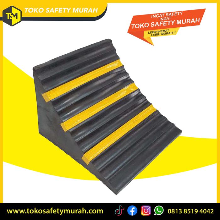 Jual Wheel Stopper Chock Besar Ganjal Ban Roda Mobil Bus Truk Karet ...