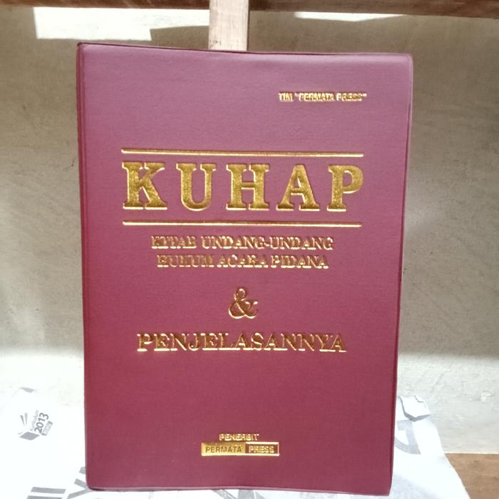Jual KUHAP (KITAB UNDANG-UNDANG HUKUM ACARA PIDANA) & PENJELASANNYA - Kota Depok - Toko Tobas ...