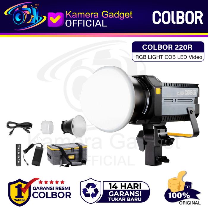 Jual Colbor Cl220r Rgb Cob Led Lampu Video Light Cl 220r - Cl220 R ...