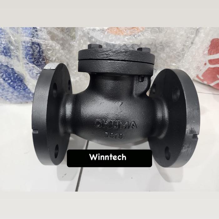 Jual Swing check valve okuma cast iron flange 10k 5" - Jakarta Barat ...