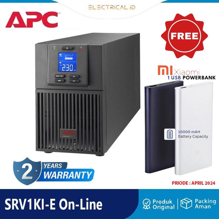 Jual UPS APC Easy SRV1KI-E On-Line 1000VA 900W - SRV1KIE Online - Kota Tangerang - Electrical.id ...