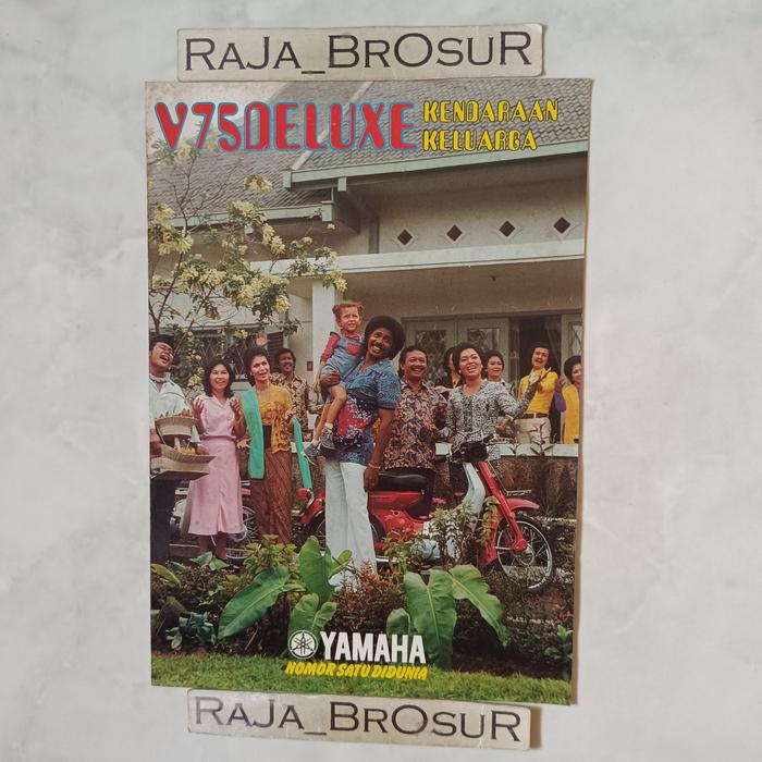 Jual Poster brosur katalog leaflet jadul lawas Yamaha V 75 V75 Deluxe 1976 - Kab. Langkat ...