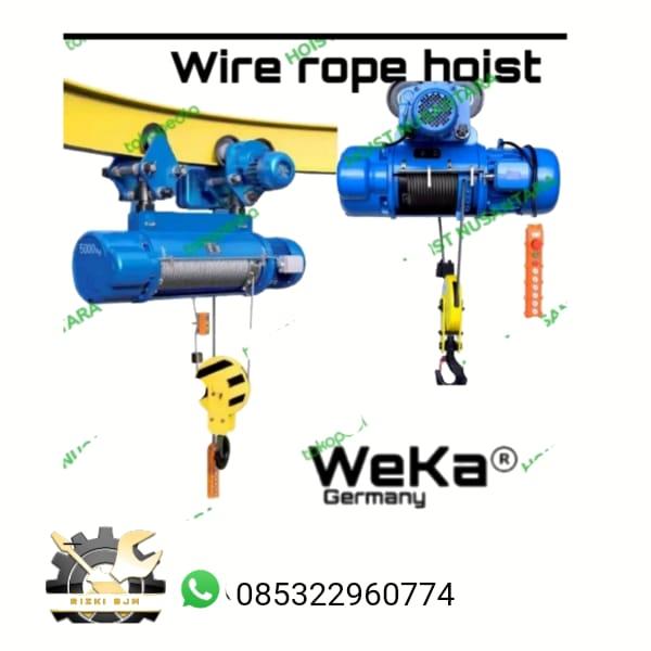 Jual ELECTRIC WIRE ROPE HOIST 3 TON X 12 METER WEKA GERMANY - Jakarta ...