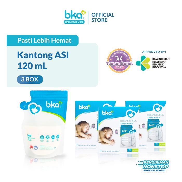 Promo BUNDLING HEMAT Kantong ASI BKA 120ML 3box isi 30pcs - Kota Bekasi - BKA INDONESIA | Tokopedia