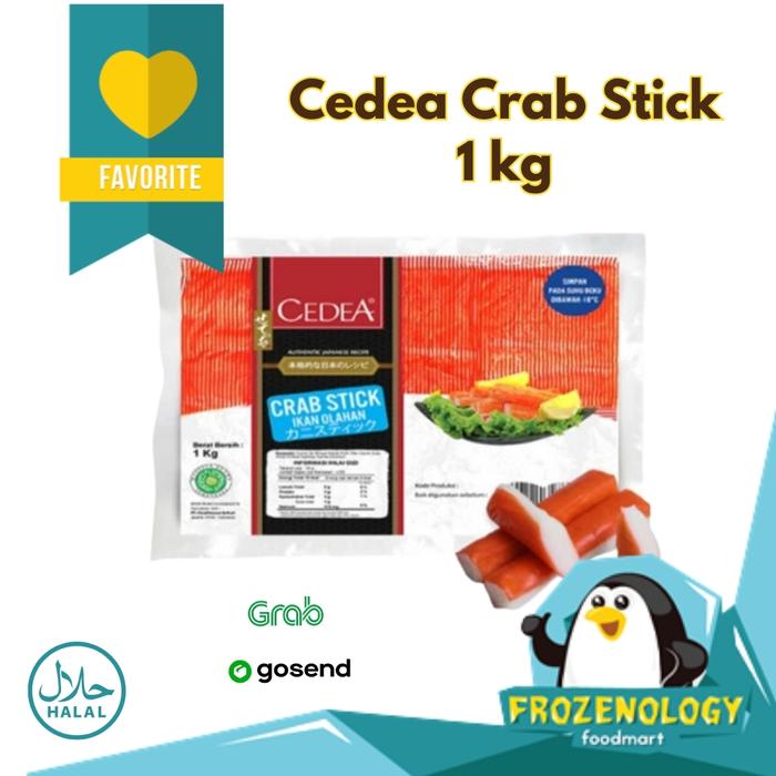Jual CRAB STICK 1KG | Cedea Stik Kepiting/Sosis Kepiting (1 Kg) Frozen ...