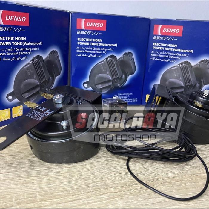 Jual KLAKSON DENSO SET DENGAN RELAY DAN KABEL KLAKSON MOTOR/MOBIL ...