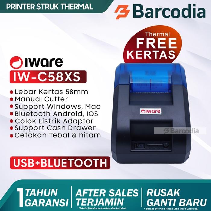Promo Printer Bluetooth Kasir Thermal RPP02N PPOB Iware C-58XS | C58XS ...