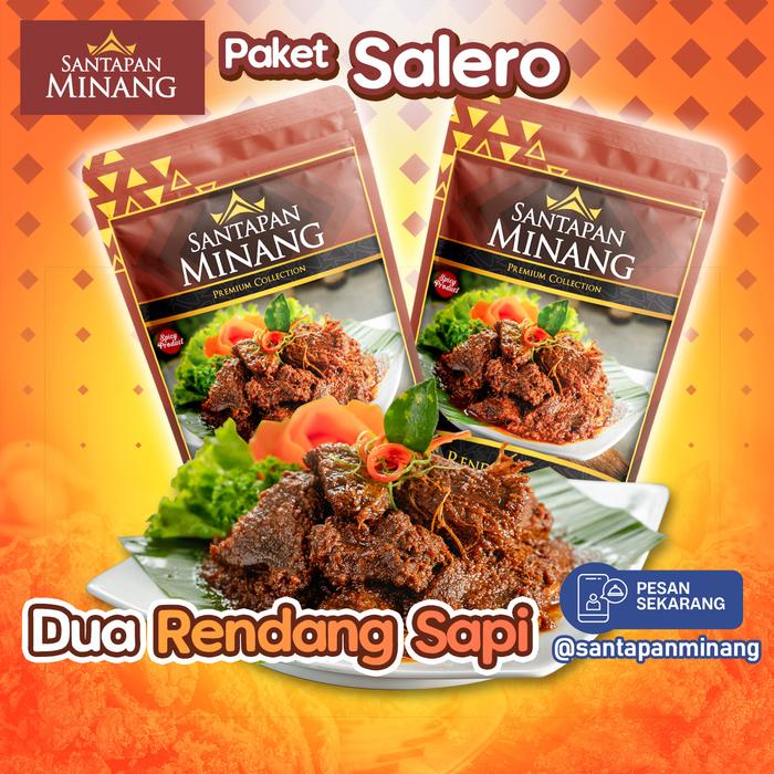 Jual Paket Salero Dua Rendang Daging Sapi Asli Santapan Minang ...