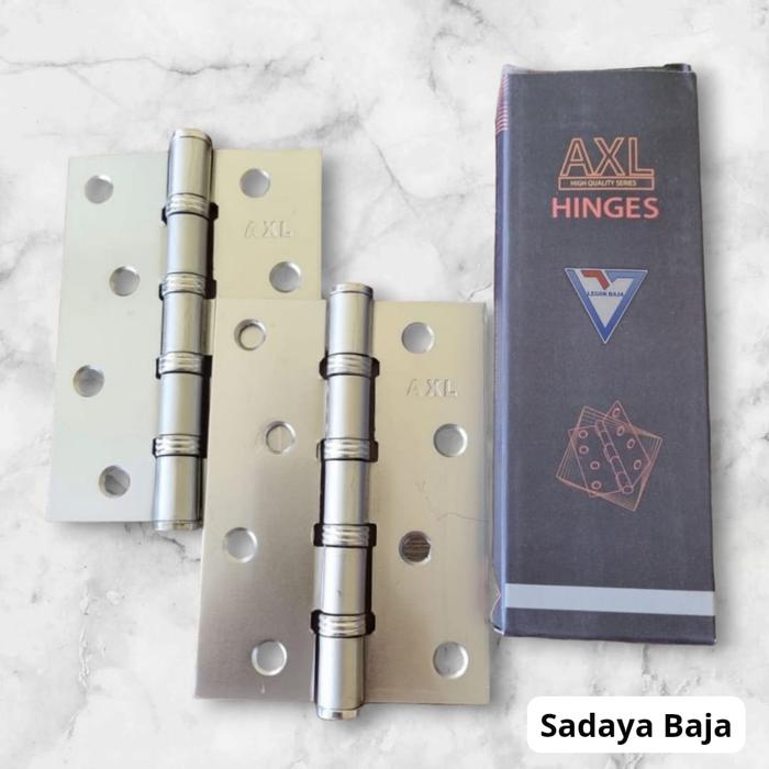 Jual Engsel merk AXL 4 inch / Engsel Stainless Steel / Engsel Pintu ...
