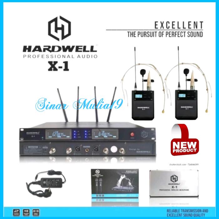 Jual Mic Wireless Clip On & Headset HARDWELL X1 Original [ With ...