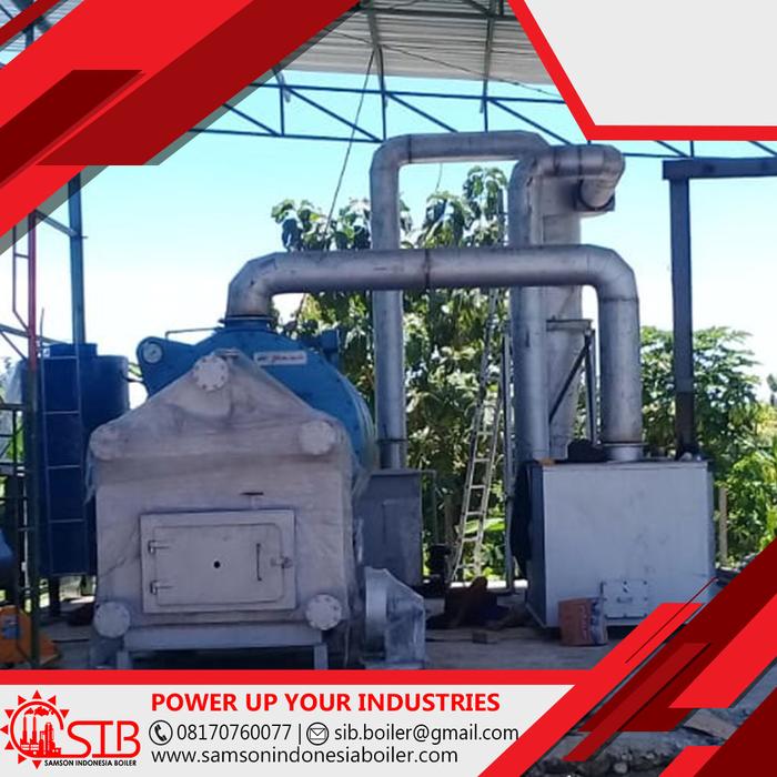 Jual STEAM BOILER NEW SAMSON INDONESIA BOILER HORIZONTAL 1000KG KAYU ...