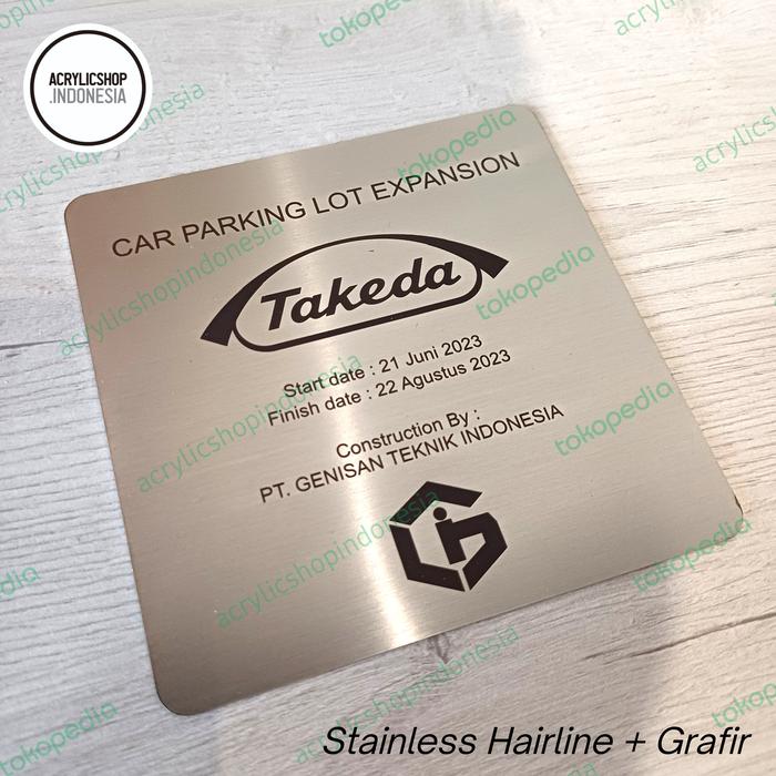 Jual Jasa Grafir Plat / Name Plate Stainless Kuningan Aluminium / Etching - Kota Surabaya ...