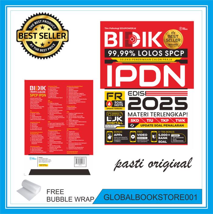 Jual BUKU IPDN 2025 BIDIK 99.99% LOLOS SPCP IPDN 2025 - Kab. Bantul - GLOBAL_BOOKSTORE001 ...