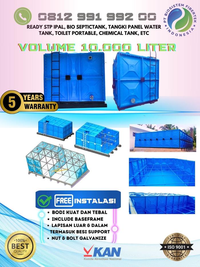 Jual FRP Modular Tank - Tangki Panel Biotech Sistem 10000 liiter / 10 ...