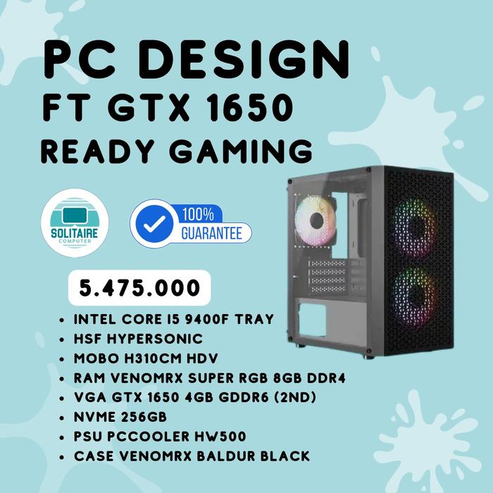 Jual PC Rakitan Game Ringan | GTX 1650 | i5 9400F Tray - Kota Semarang ...