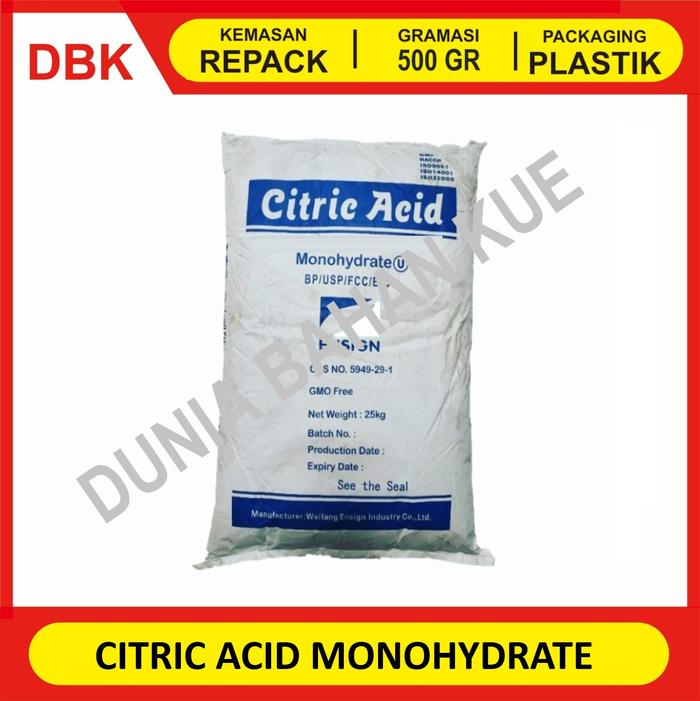 Jual CITRIC ACID/ CITRUN/ ASAM SITRUS ex. CHINA || 500 GR - Kab ...