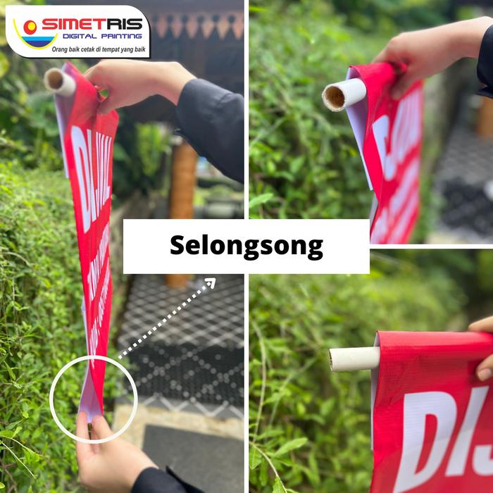 Jual spanduk banner ukuran 50x70 cm - SELONGSONG, BELUM ADADESIGN - Kab ...