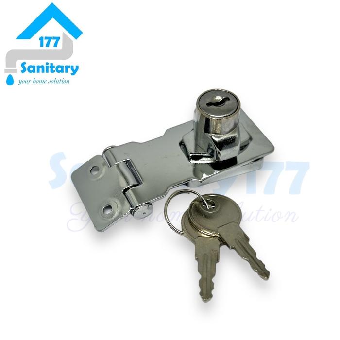 Jual Hasp Lock Soligen 4 Inch - Overpal Grendel Kunci Pintu Gembok Over ...