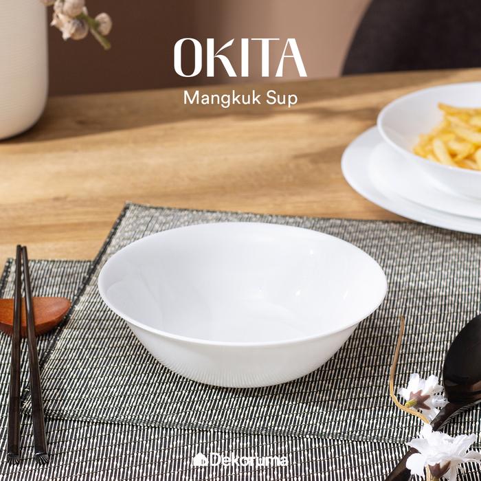 Promo Dekoruma OKITA Mangkuk Sup Putih / Soup Bowl 20 cm - Kab. Bekasi ...