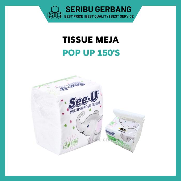 Jual 150S TISSUE SEE U POP UP / TISU TISUE MEJA MAKAN / TISUE ...