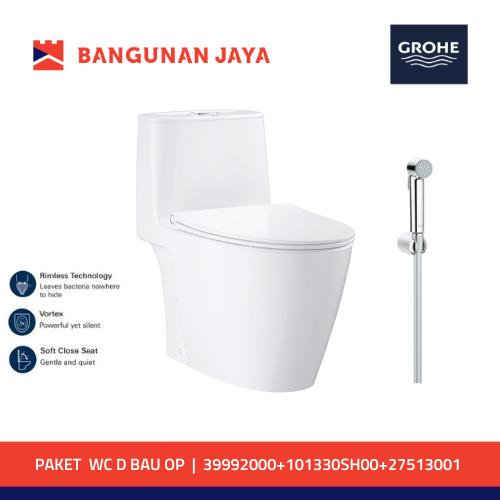 Promo GROHE PAKET WC D BAU OP TOILET | 39992000+101330SH00+27513001 ...