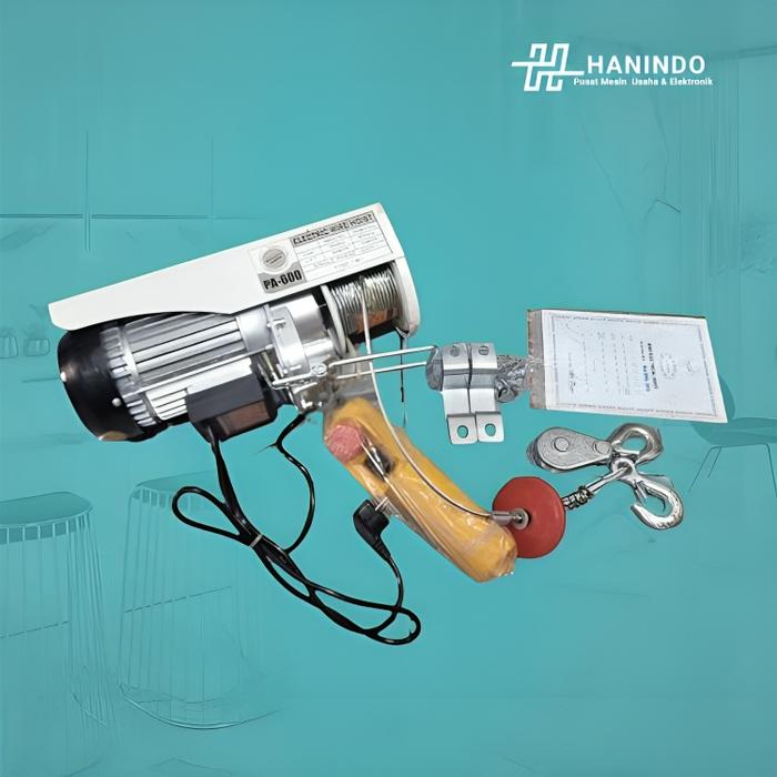 Jual Mini Electric Chain Hoist Katrol Listrik Sling 300 / 600 kg ...