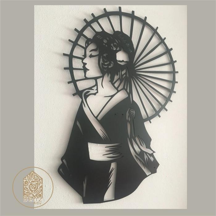 Jual Japanese Geisha Wall Art, Japanase Kimono Woman Wall Decor, Japan ...