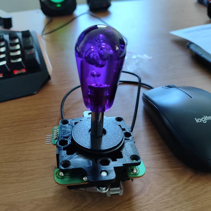 Jual Handle Tranparan Stick Joystick Arcade Battop NOT Balltop - Ungu ...