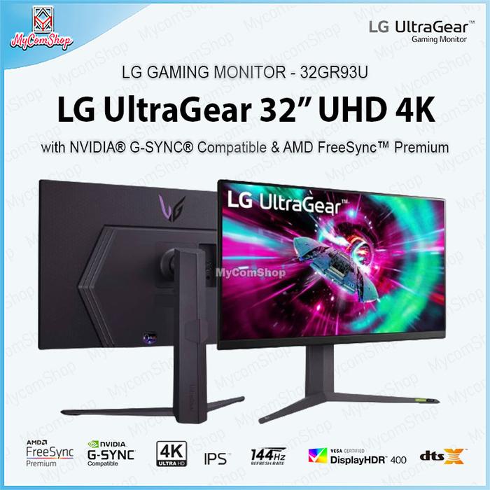 Jual LG ULTRAGEAR 32" GAMING MONITOR 4K UHD HDR 144HZ IPS 32GR93U-B - Jakarta Utara - MYCOMSHOP ...