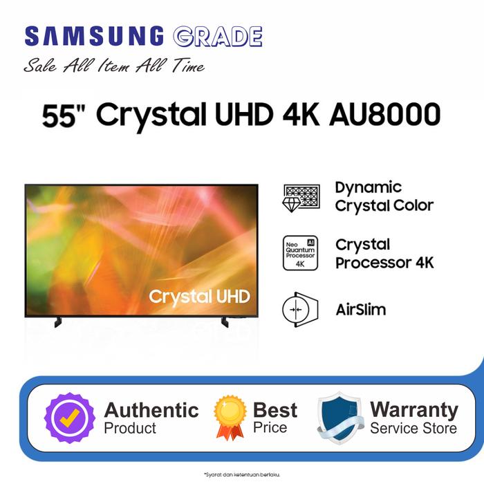 Jual SAMSUNG 55" AU8000 Crystal UHD 4K Smart TV (2021) UA55AU8000K - Kota Semarang - Samsung ...