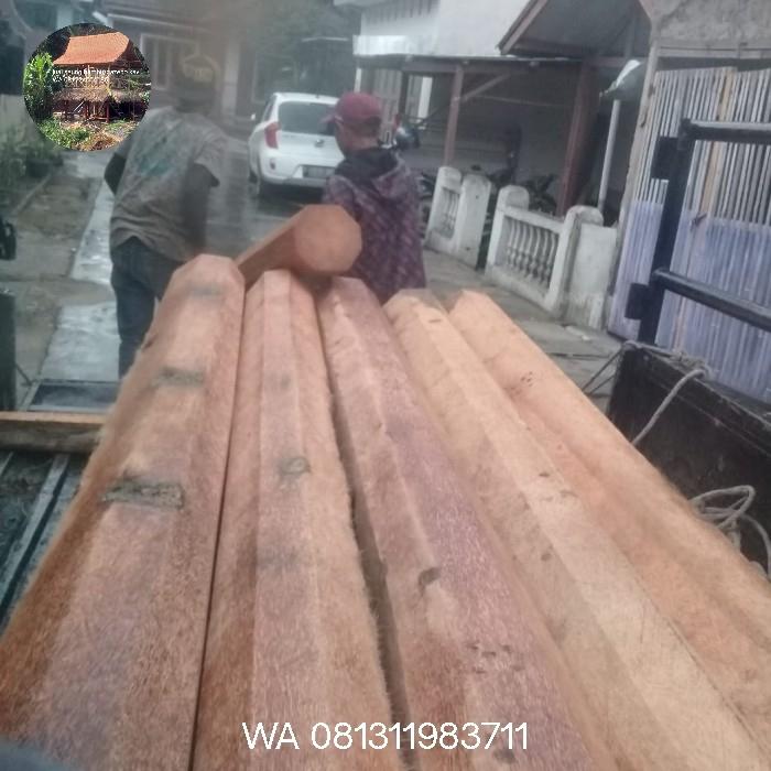 Jual #sedia tiang kayu glugu#tiang kayu kelapa bulat ukuran bisa d ...