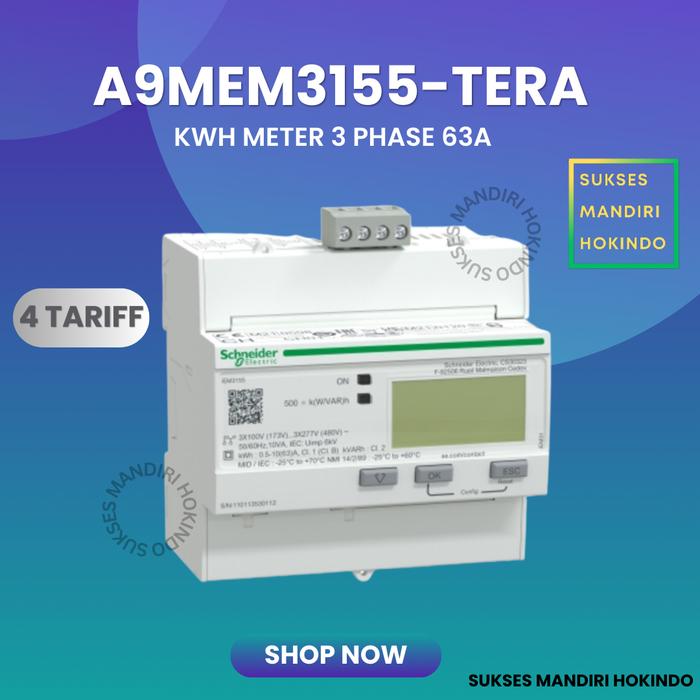 Promo KWH Energi Meter IEM3155 3 Phase 63 Ampere Modbus Schneider ORI ...