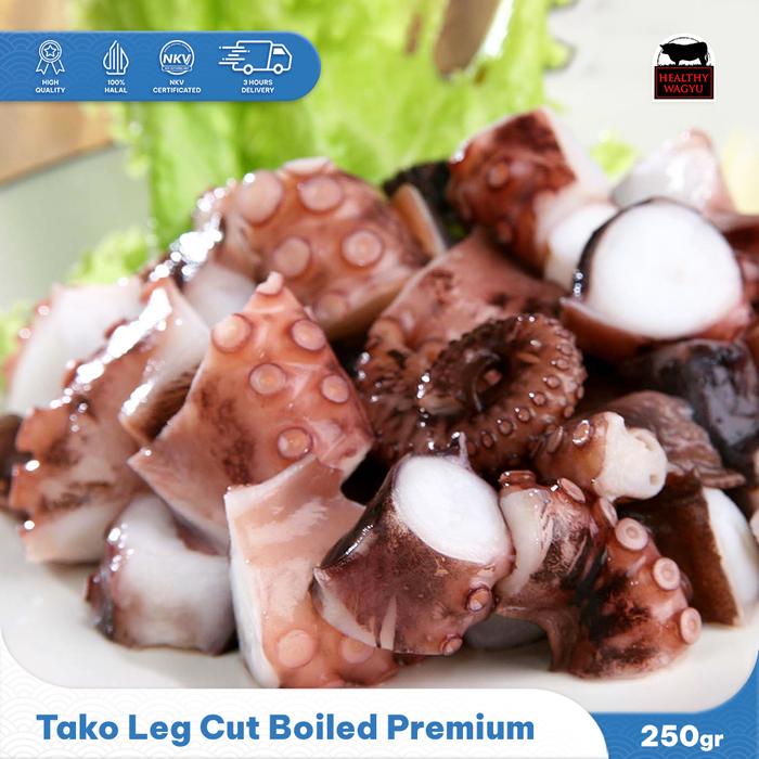 Jual Tako Leg Cut Boiled Cut Octopus Kaki Gurita Potong 250gr - Kota ...