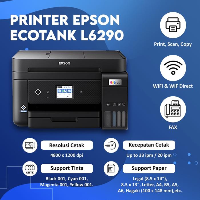Jual Printer EPSON EcoTank L6290 A4 Wi-Fi Duplex All-in-One ORIGINAL ...