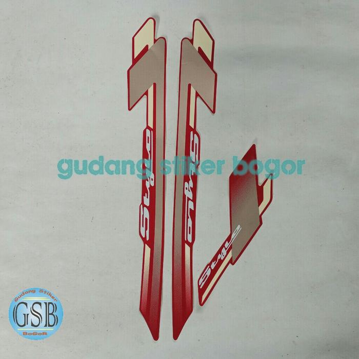 Jual STIKER STRIPING LIS BODY MOTOR STYLO 160 TAHUN 2024 MERAH - Kab ...