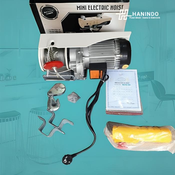 Jual Mini Electric Chain Hoist Katrol Listrik Sling 400 / 800kg ...