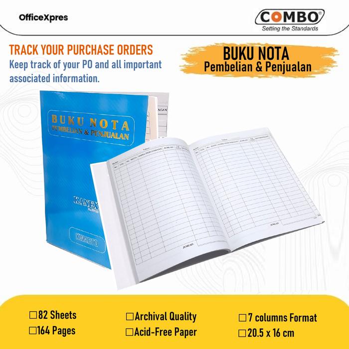Jual Buku Nota Pembelian dan Penjualan Kwarto / purchases and Sales ...