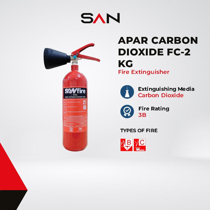 Promo APAR CO2 ALAT PEMADAM API RINGAN EXTINGUISHER SANFire FC2 (2KG ...