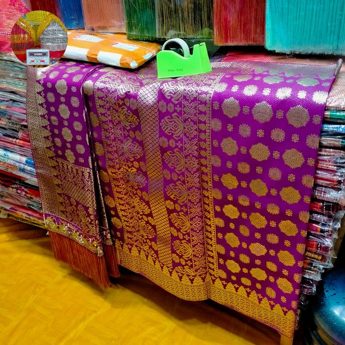 Jual Semi Songket Palembang Songket Mesin Cantik Manis Bordir Warna Pusia - Jakarta Pusat ...