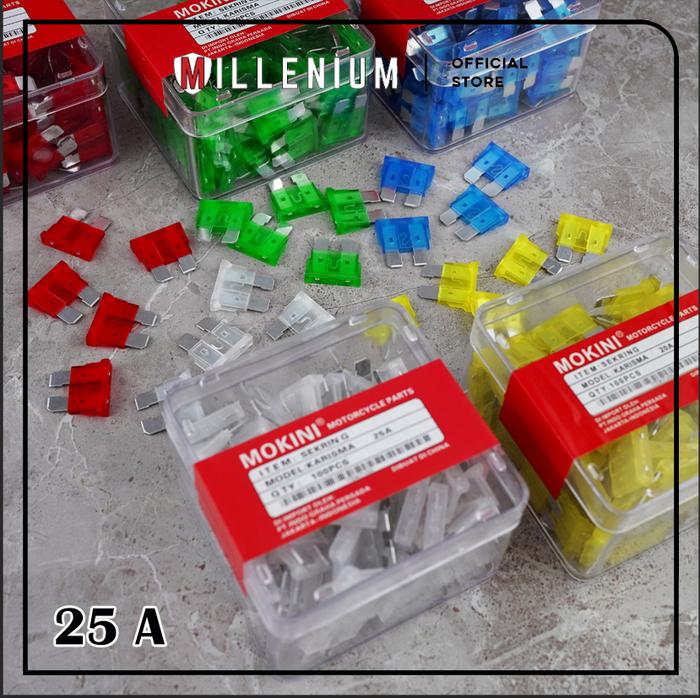 Jual Sikring Fuse Dx Besar 10a 15a 20a 25a 30a Sekring Tusuk / Tancap ...