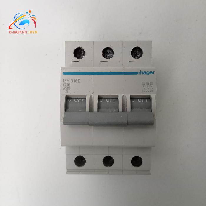 Jual MCB 3P 16A HAGER MY 316E C16 MY316E 16 AMPER - Kota Surabaya - UD ...