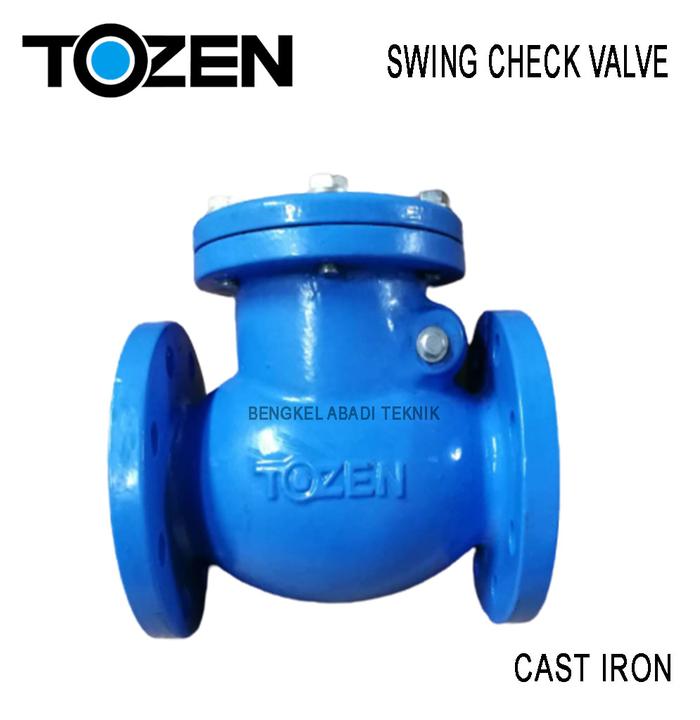 Jual SWING CHECK VALVE TOZEN DN200 (8") PN16/JIS 10K/16K - CAST IRON ...